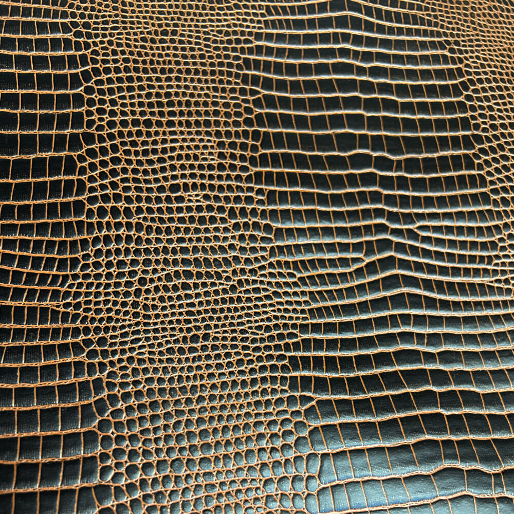 Chocolate Brown Crocodile Tolex