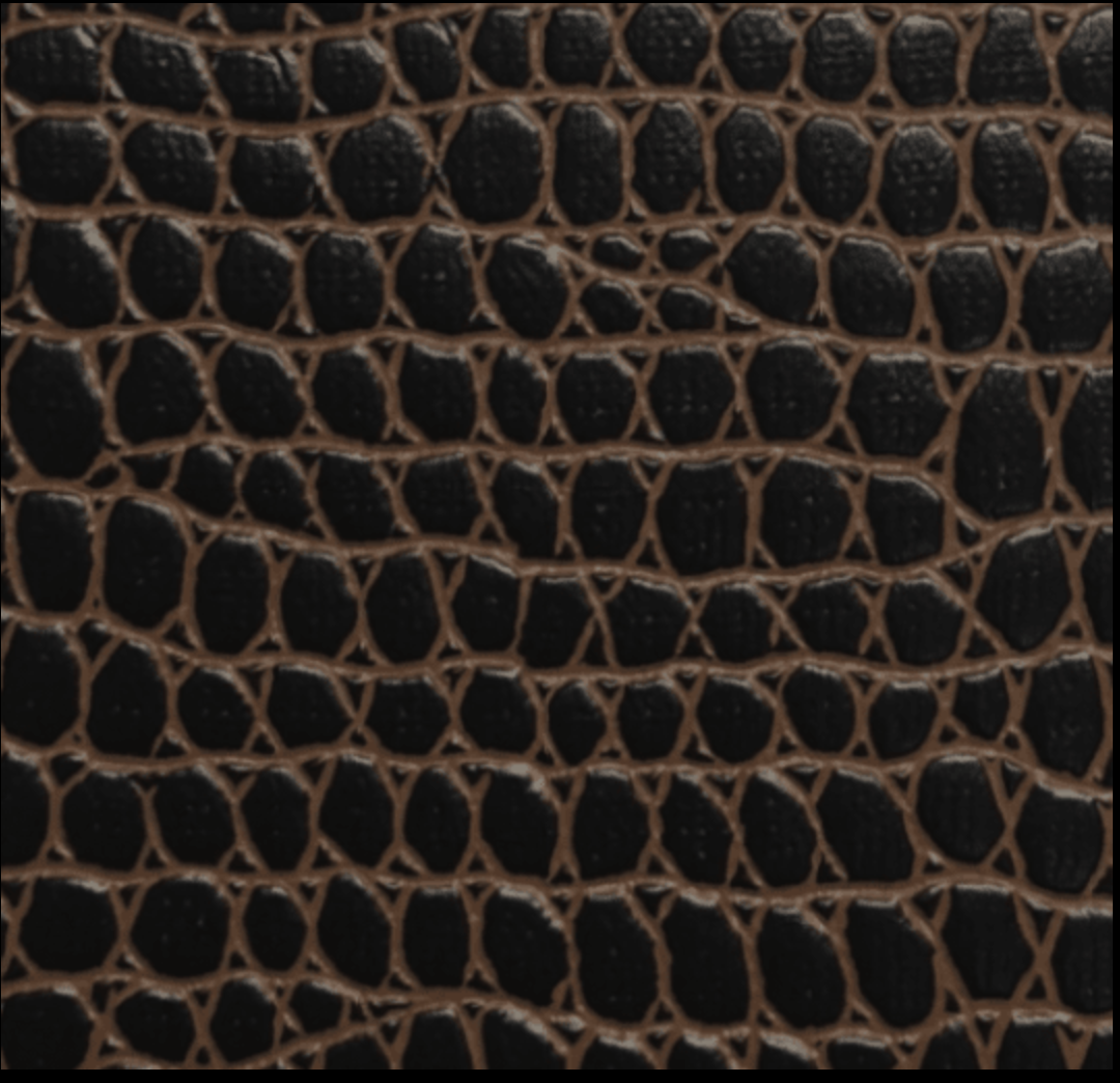 Chocolate Brown Crocodile Tolex